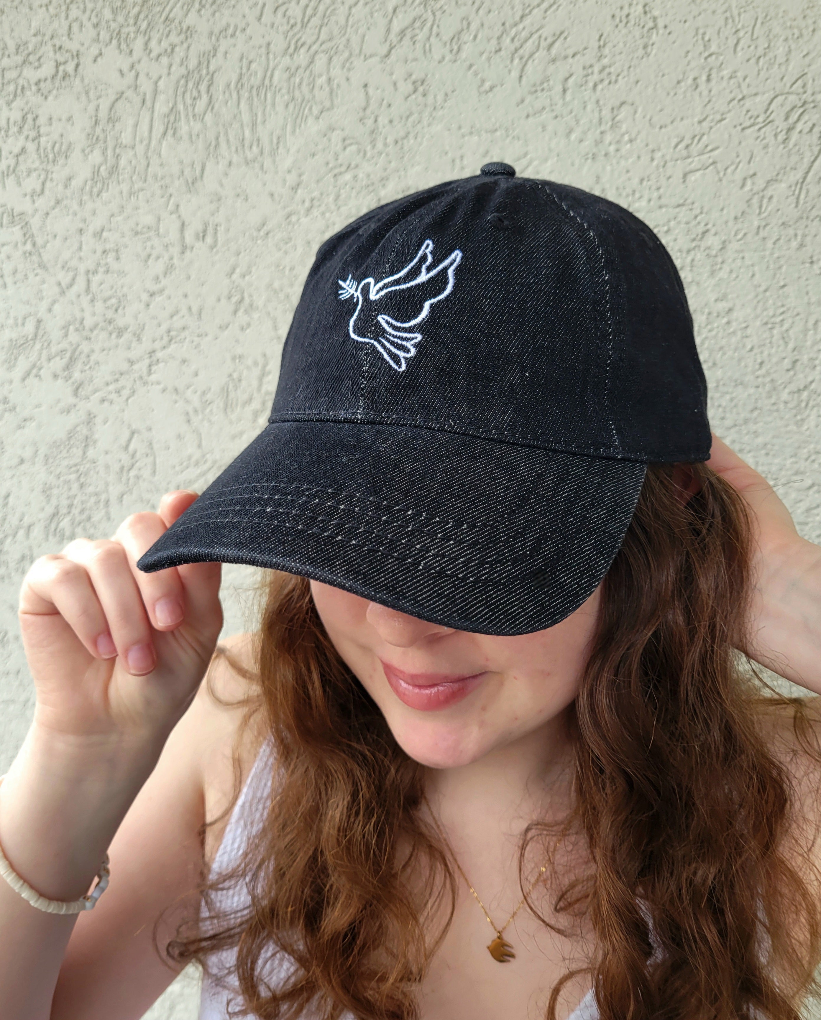 Denim DOVE Hat – Samples of Grace Co.